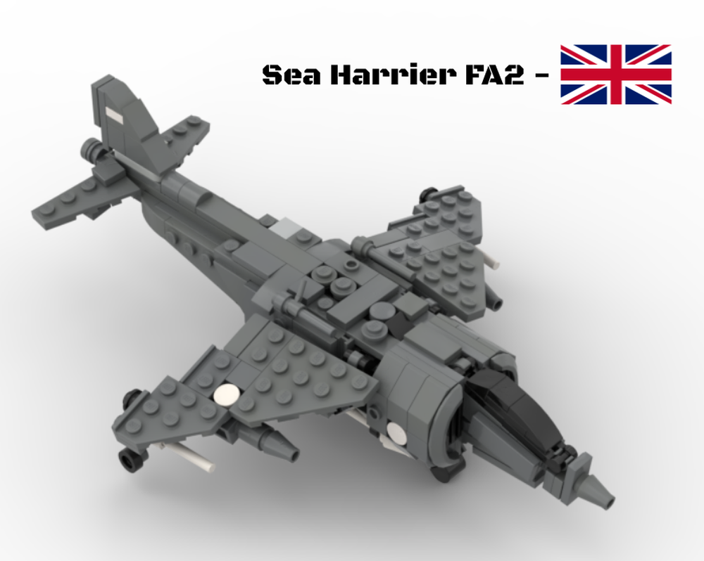 LEGO MOC Sea Harrier FA2 by BasicBuilder23 | Rebrickable - Build with LEGO
