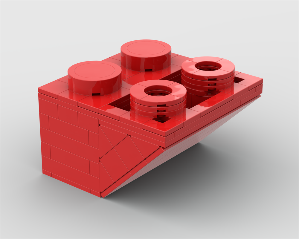 LEGO MOC Upscaled inverted 45° slope by Briquoleur | Rebrickable ...