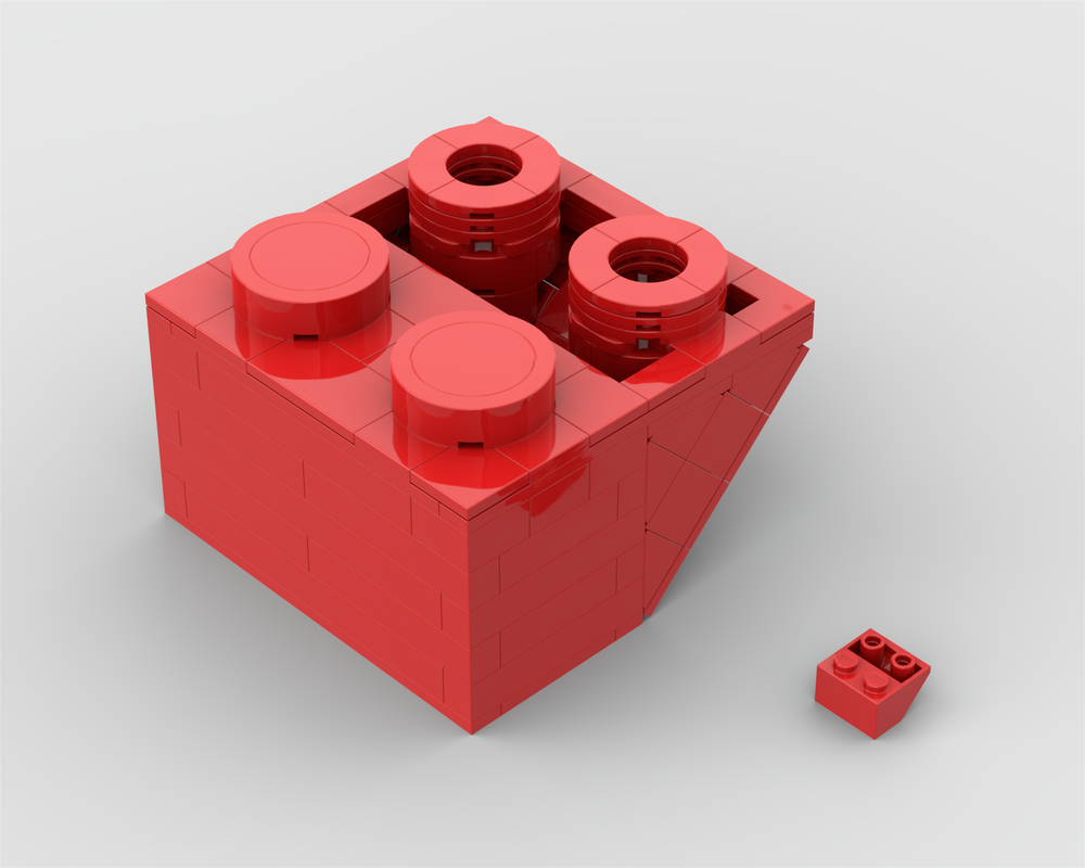 LEGO MOC Upscaled inverted 45° slope by Briquoleur | Rebrickable ...