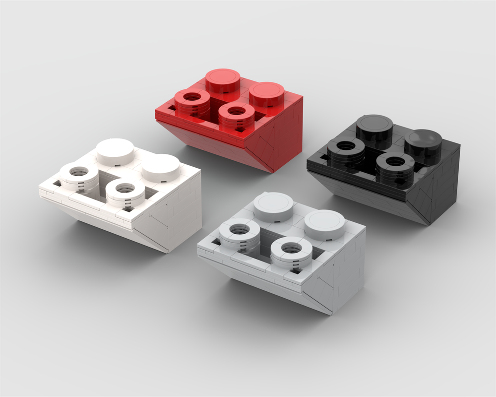 LEGO MOC Upscaled inverted 45° slope by Briquoleur | Rebrickable ...