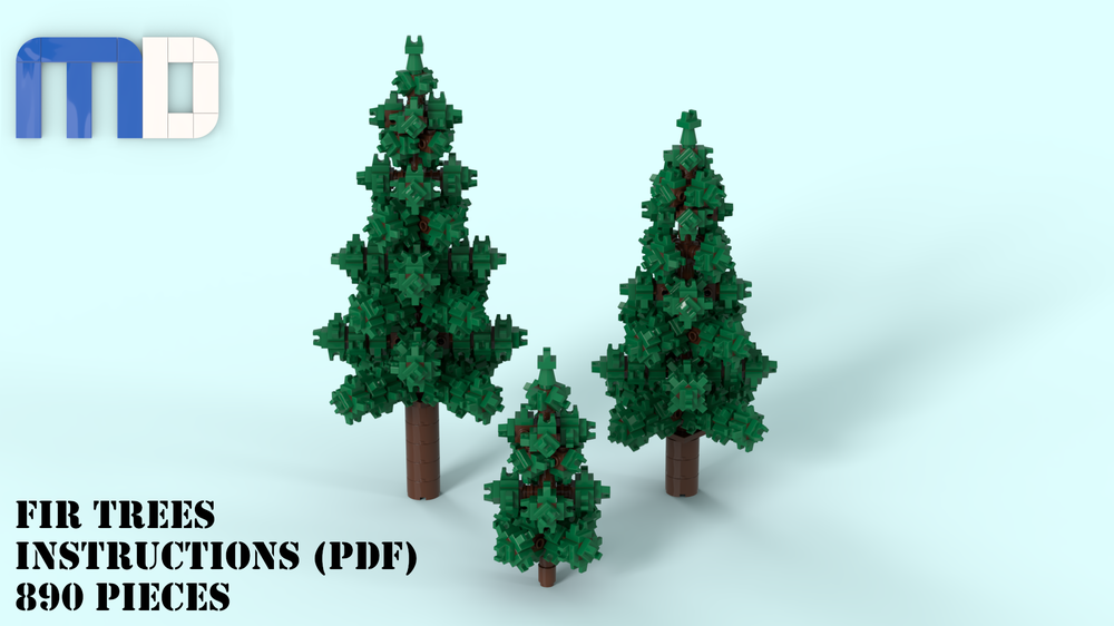 LEGO MOC Fir Trees MOC by MDesigns | Rebrickable - Build with LEGO