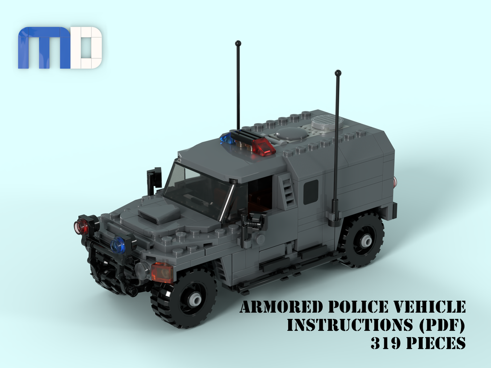 LEGO MOC-205911 Armored Police Vehicle MOC by MDesigns | Rebrickable ...