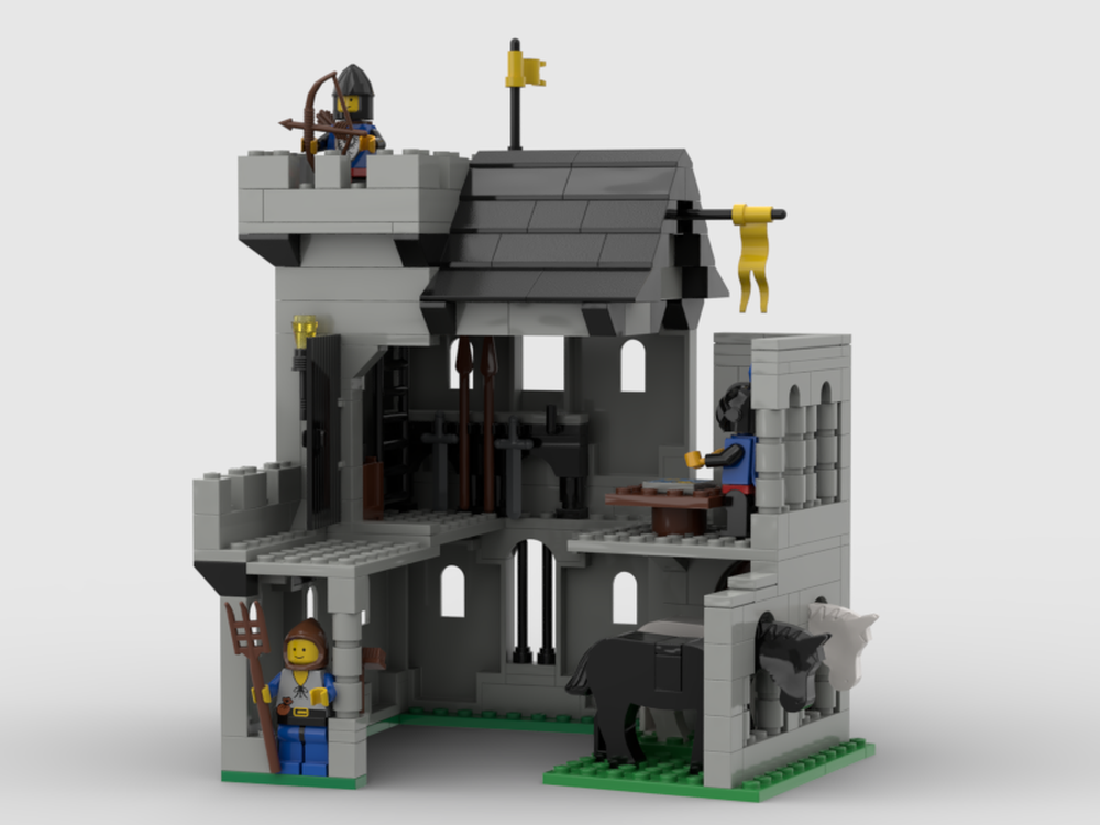 LEGO MOC Medieval Stable by carnby2000 | Rebrickable - Build with LEGO