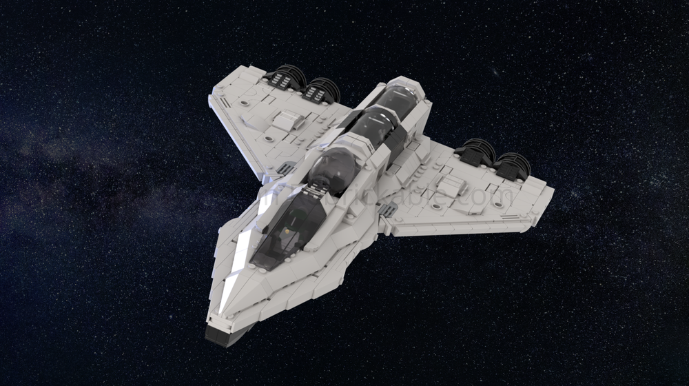 LEGO MOC Medium-sized starship by raguidel | Rebrickable - Build with LEGO