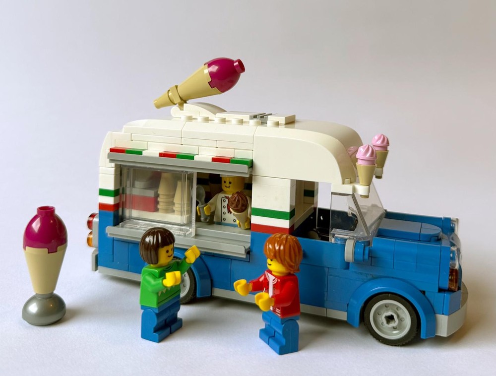 LEGO MOC Ice Cream Truck by HDbrix | Rebrickable - Build with LEGO