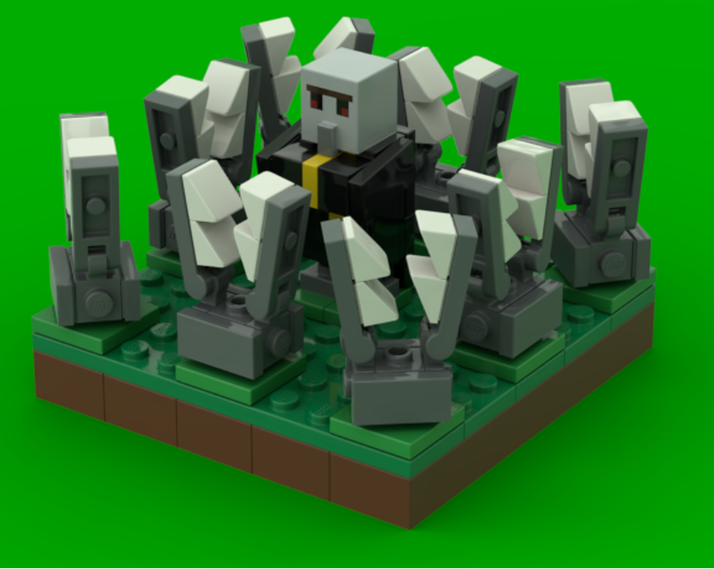 LEGO MOC Minecraft Evoker Stand by BreezeBricks | Rebrickable - Build ...