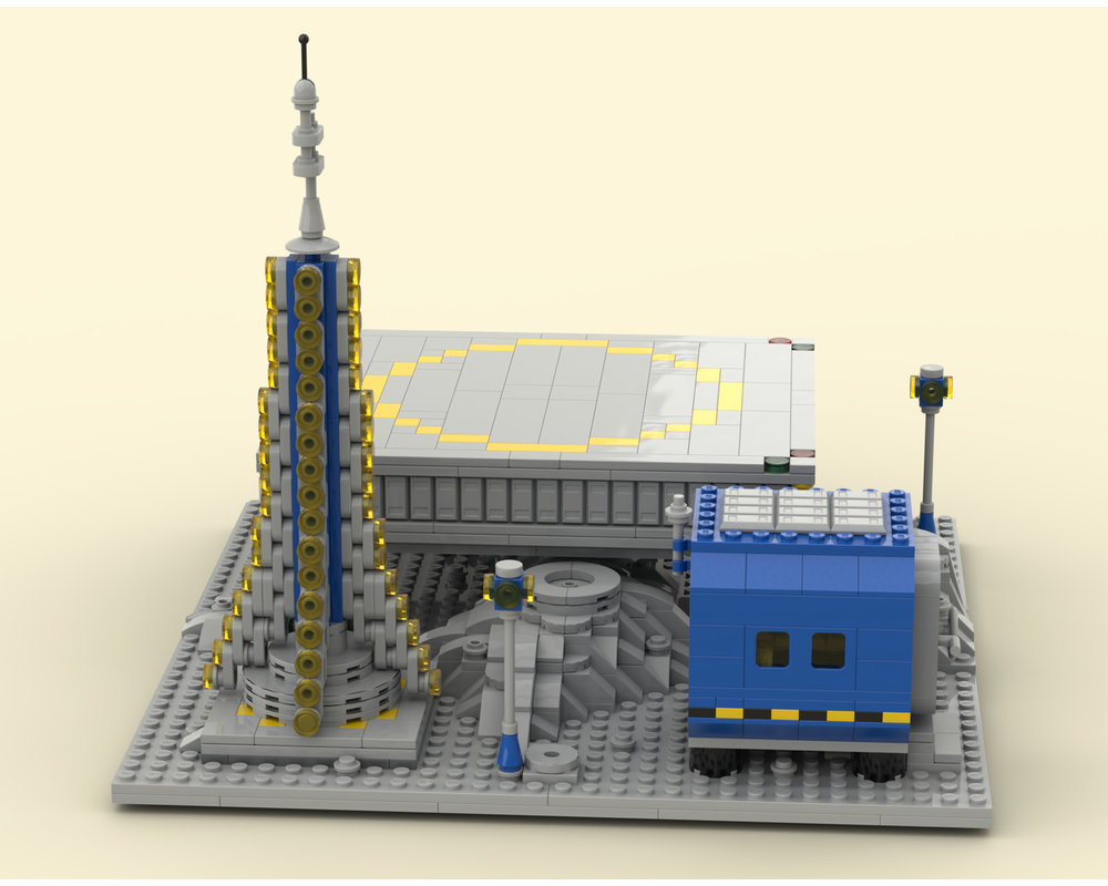 Lego Moc Space Landing Base By Szandris89 Rebrickable Build With Lego