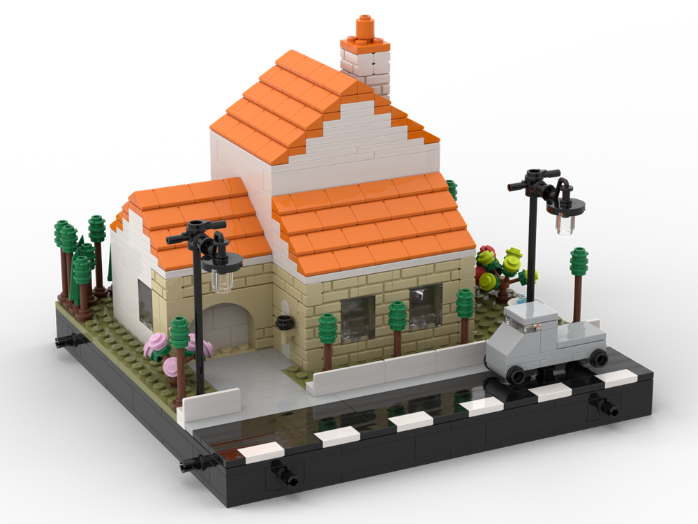 LEGO MOC Modular - 2 storey house by emixam2 | Rebrickable - Build with ...
