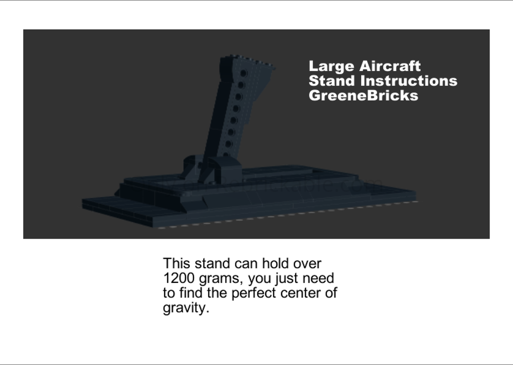 LEGO MOC Large Aircraft Stand by GreeneBricks | Rebrickable - Build ...