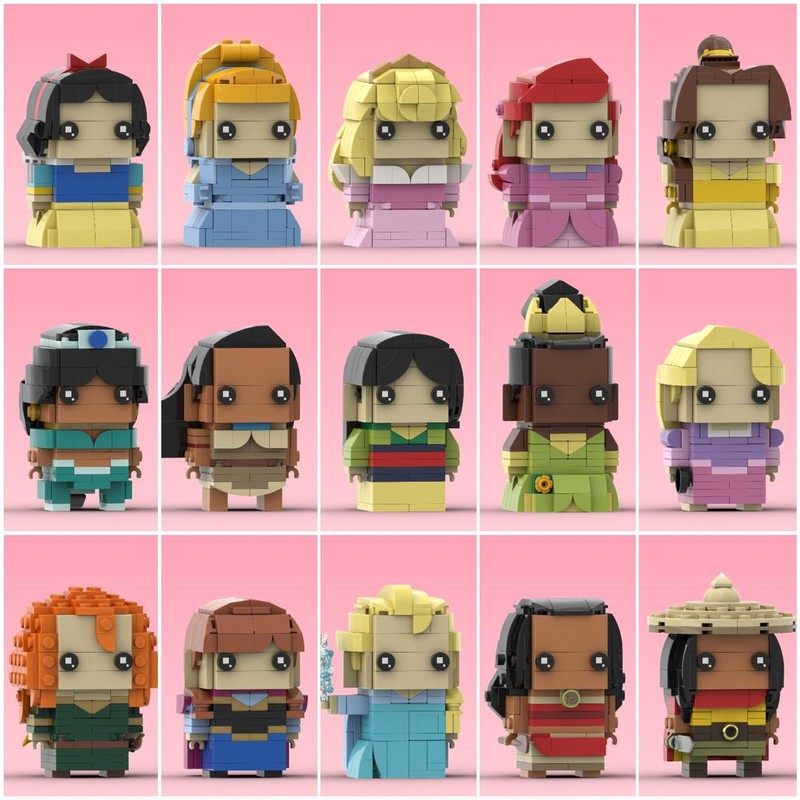 LEGO MOC Princesses Brickheadz Collection by DrBrickheadz | Rebrickable ...