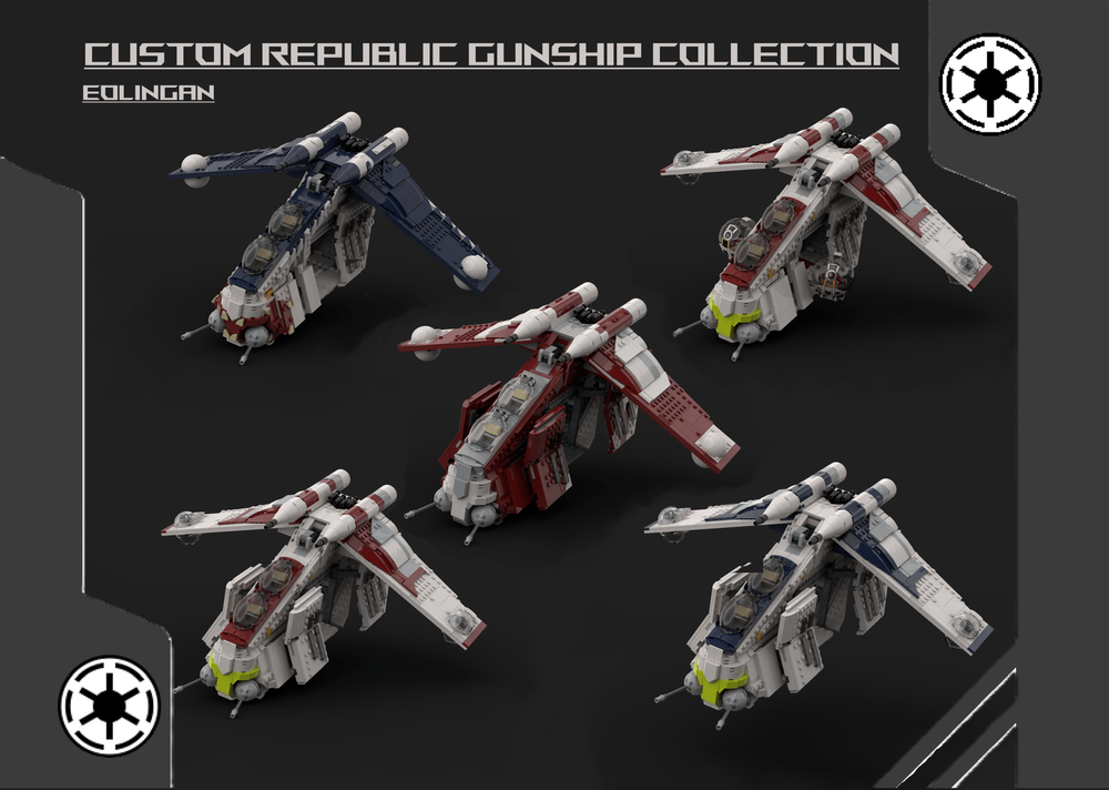LEGO MOC Republic Gunship/LAAT collection by Eolingan | Rebrickable - Build with LEGO