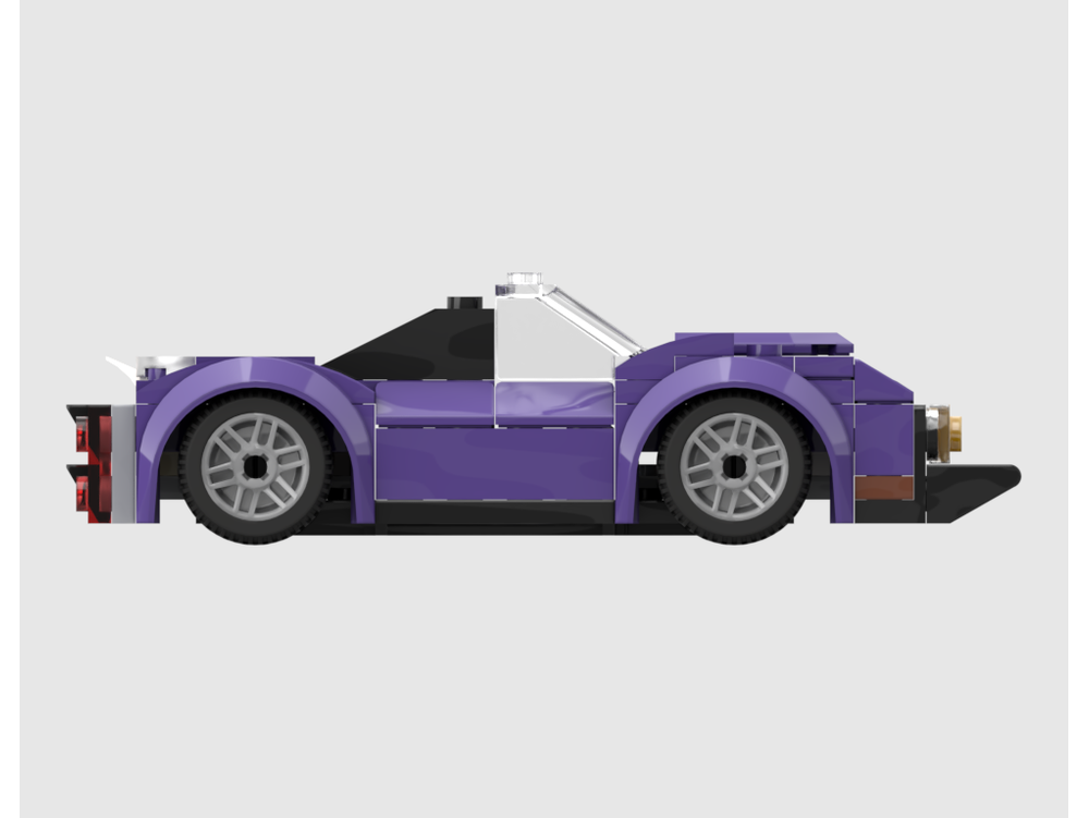 Lego Moc Convertible Muscle Car By Raptor9889 Rebrickable Build
