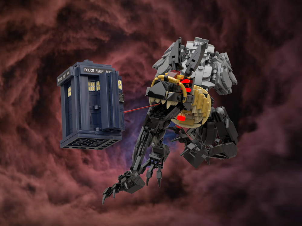 Lego Moc Sutekh Doctor Who And Tardis By Dwlego Rebrickable