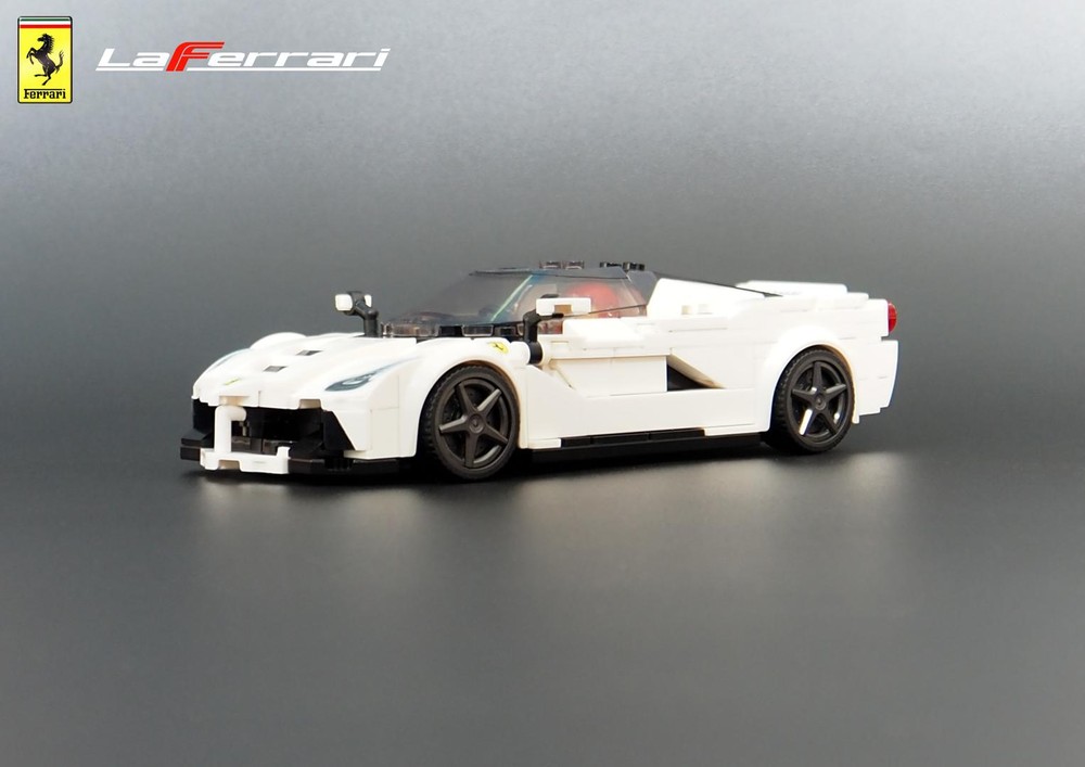 LEGO MOC Ferrrari LaFerrrari (White) - Speed Champions 8 Studs wide by ...