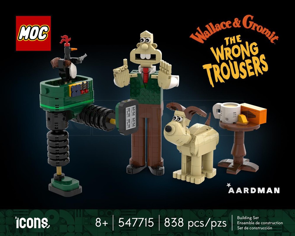 LEGO MOC-206077 Wallace & Gromit: The Wrong Trousers by Skyfoxbricks ...
