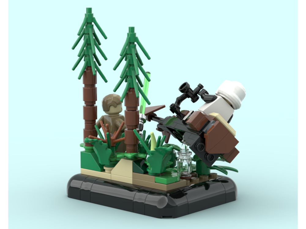 LEGO MOC Forested Moon Of Endor MiniDiorama by Walker_Brick ...
