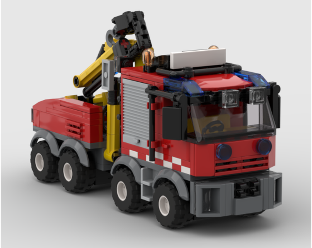 LEGO MOC-206098 Heavy Rescue Wrecker Fire Truck by reggieranger ...