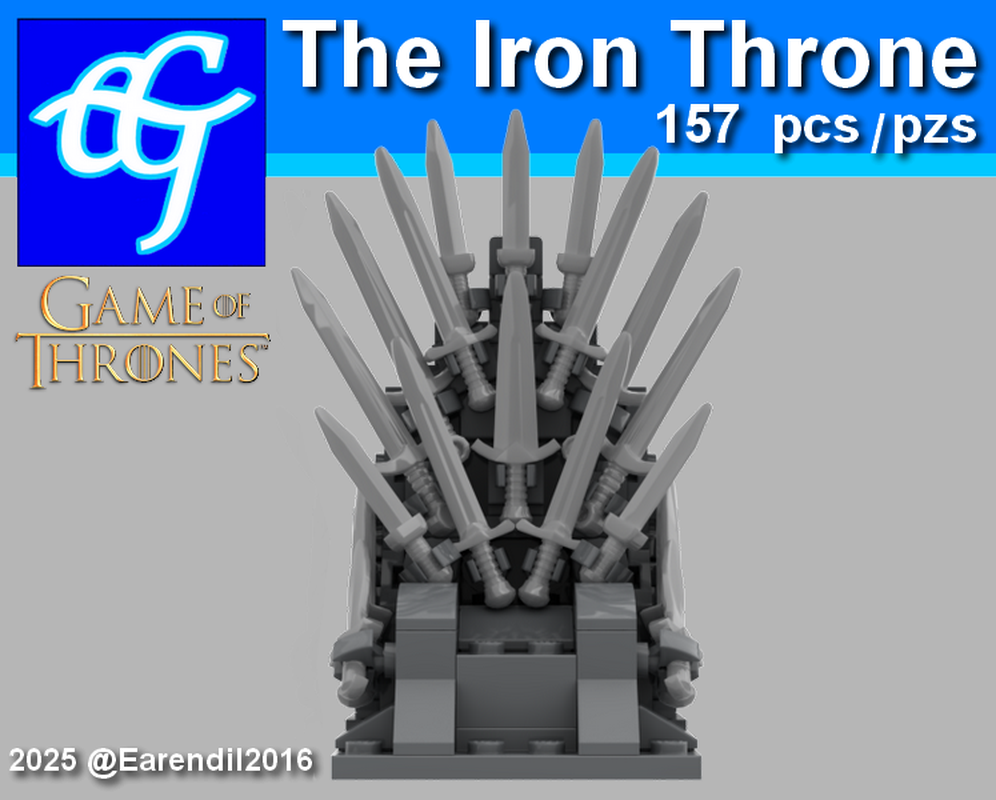 LEGO MOC The Iron Throne by Earendil2016 | Rebrickable - Build with LEGO