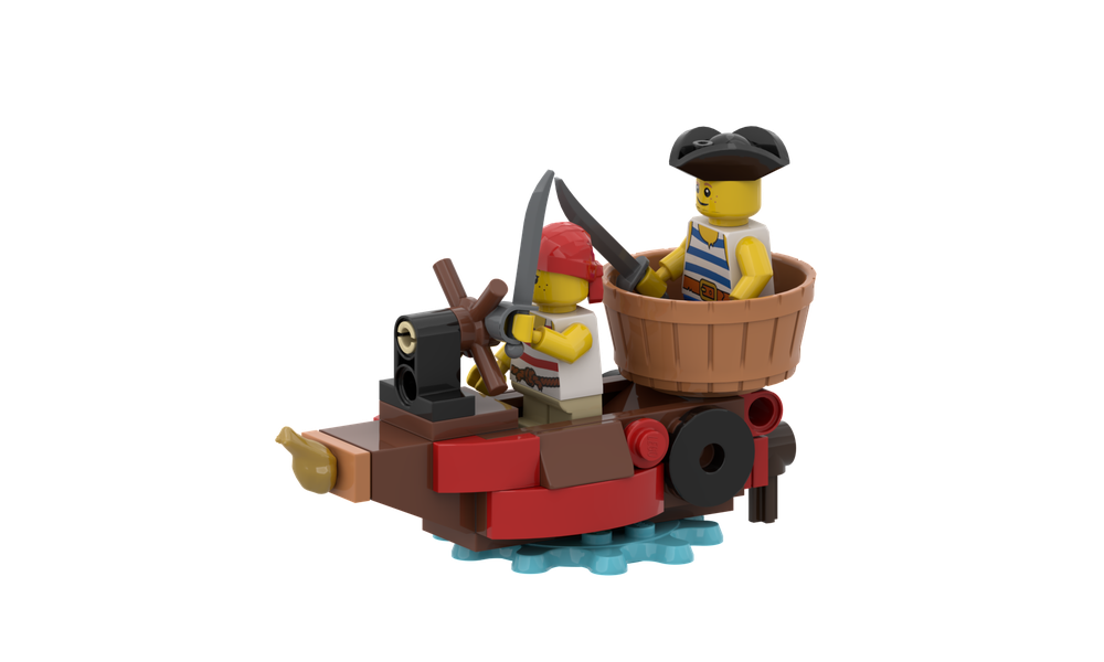 LEGO MOC Tiny Pirate Ship (40589) by mesjaam | Rebrickable - Build with ...