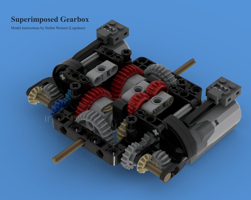 LEGO MOC Small Superimposed Gearbox by legolaus | Rebrickable - Build ...