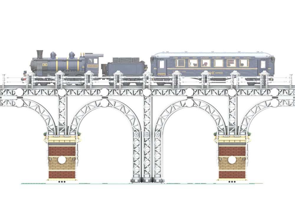 LEGO MOC Coaster Track Railroad Bridge by Thomus_Bean | Rebrickable ...