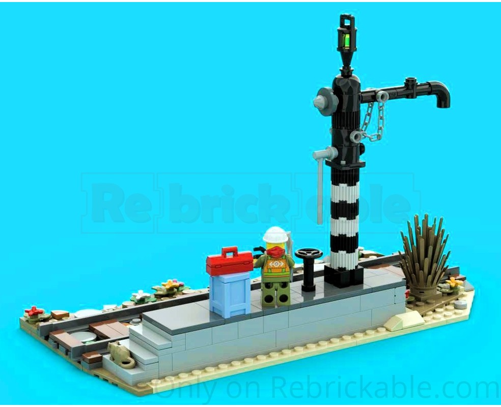 LEGO MOC The Water Station for Tenders by Albox82 | Rebrickable - Build ...
