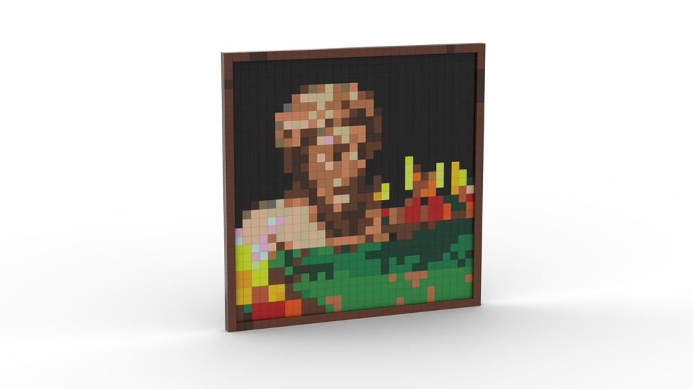 LEGO MOC Bust Painting (32x32) by Blockwise | Rebrickable - Build with LEGO