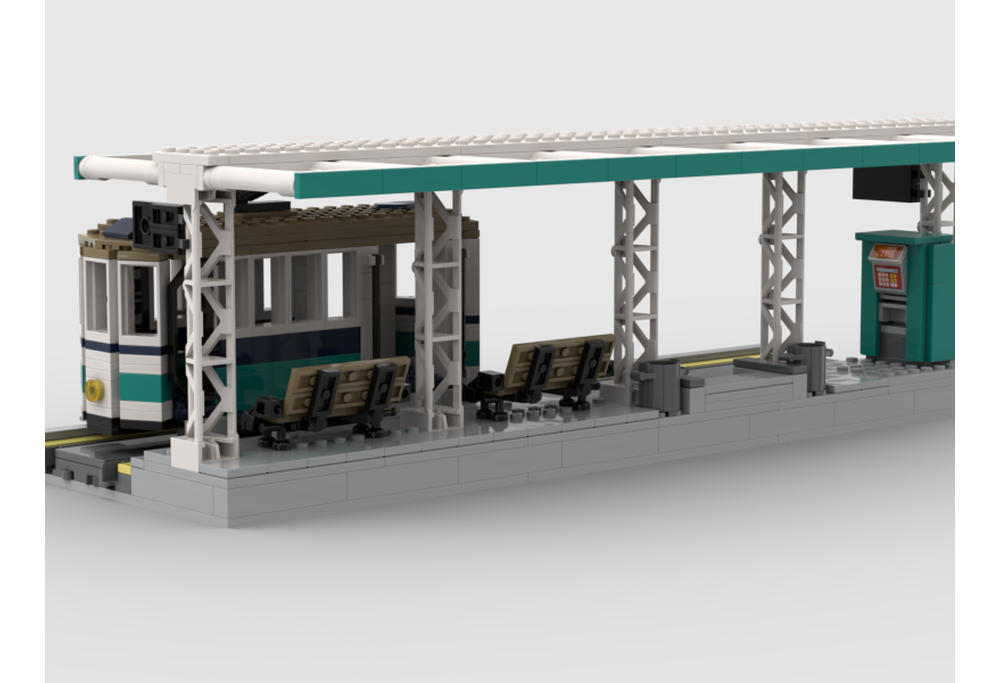 LEGO MOC Main Street Tram Station by Ryanclegg12 | Rebrickable - Build ...