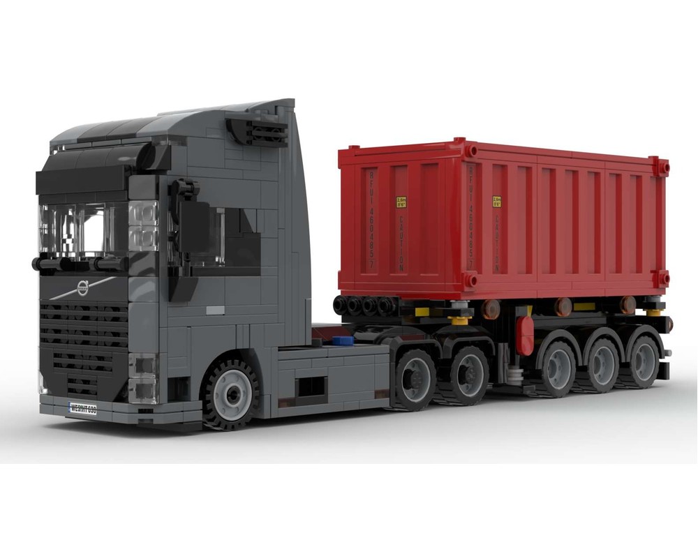 LEGO MOC Volvo FH16 6x4 + Container Semitrailer by GMTBRICKS | Rebrickable - Build with LEGO