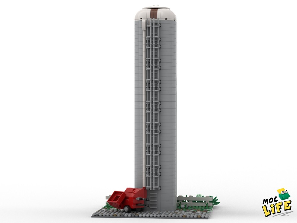 LEGO MOC Grain silo with silage blower by MocLife | Rebrickable - Build ...