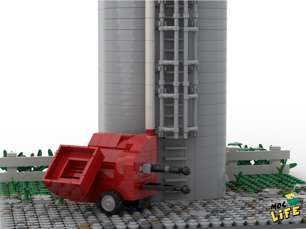 LEGO MOC Grain silo with silage blower by MocLife | Rebrickable - Build ...