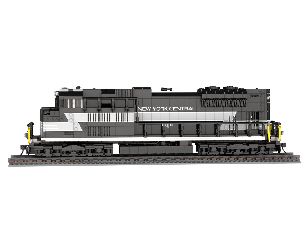 LEGO MOC Norfolk Southern 1066 EMD SD70ACe (New York Central Heritage Unit) by 603bricks ...