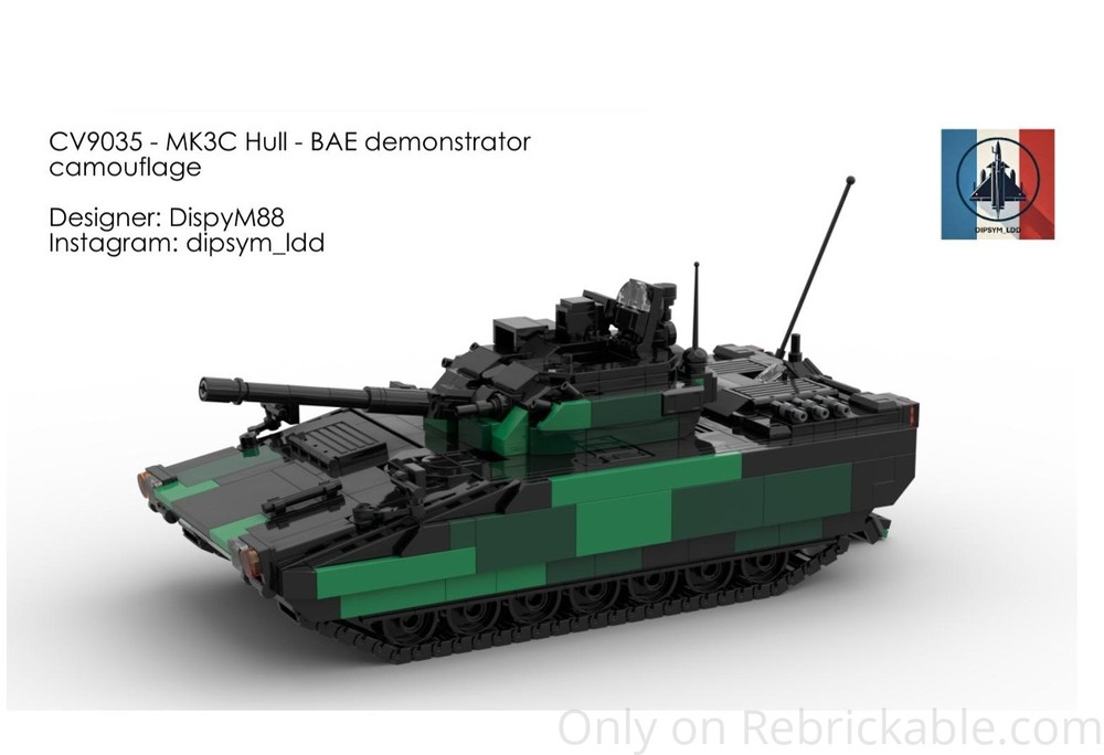 LEGO MOC CV90 (MK3 Hull / 35mm) by DipsyM88 | Rebrickable - Build with LEGO