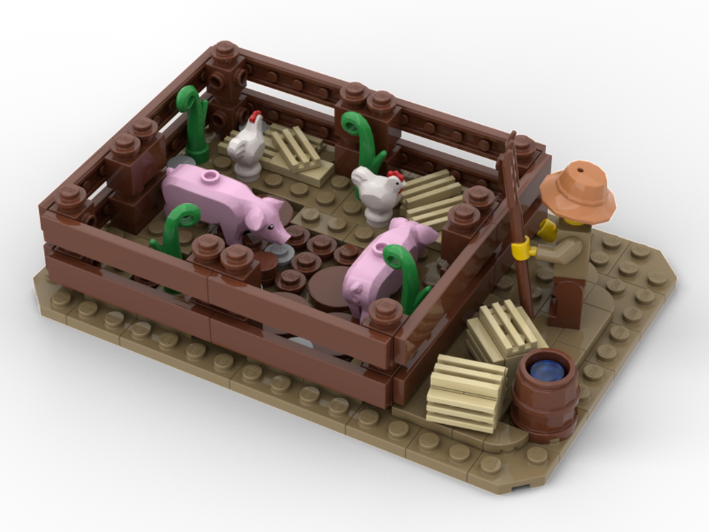 LEGO MOC Animal enclosure V2 by kevinderonde | Rebrickable - Build with ...