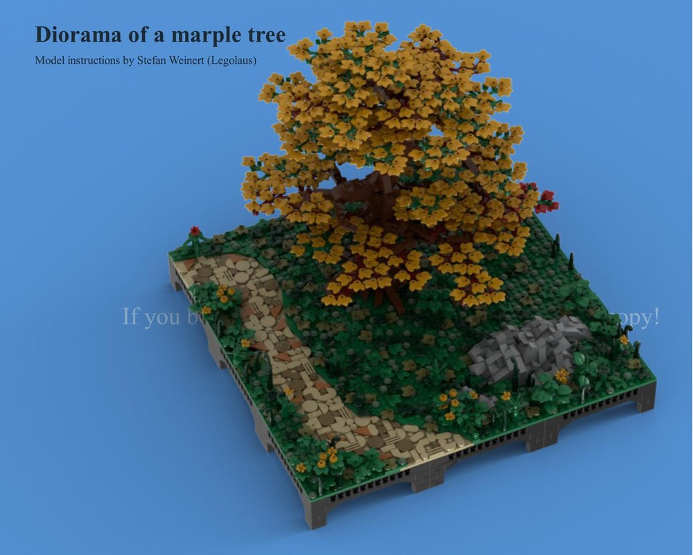 LEGO MOC Diorama of a maple tree by legolaus | Rebrickable - Build with ...