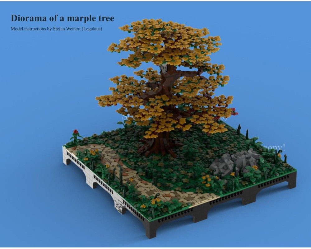 LEGO MOC Diorama of a maple tree by legolaus | Rebrickable - Build with ...