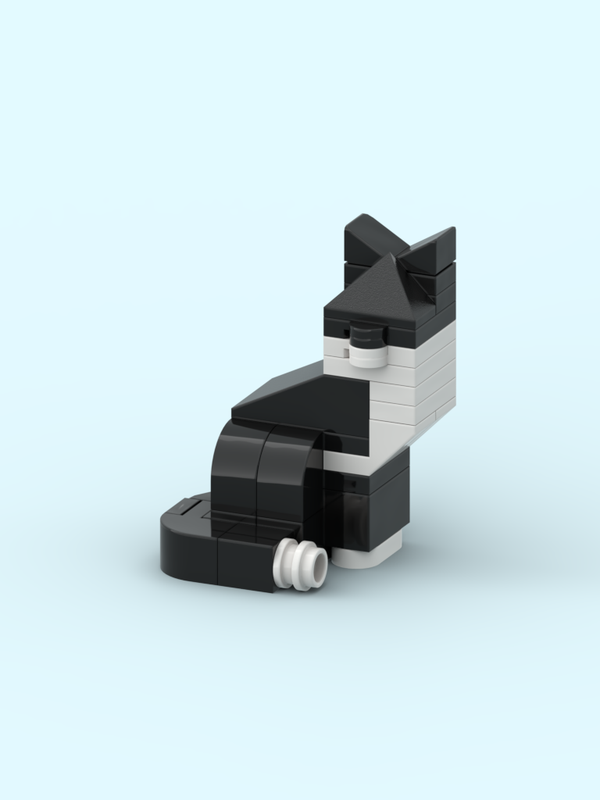 LEGO MOC Mini 21349 Tuxedo Cat by SanyiWang31 | Rebrickable - Build ...