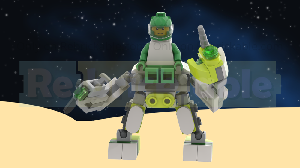 LEGO MOC Classic Space (Futuron maybe?): Radioactive Waste Mech (Z-Blob ...