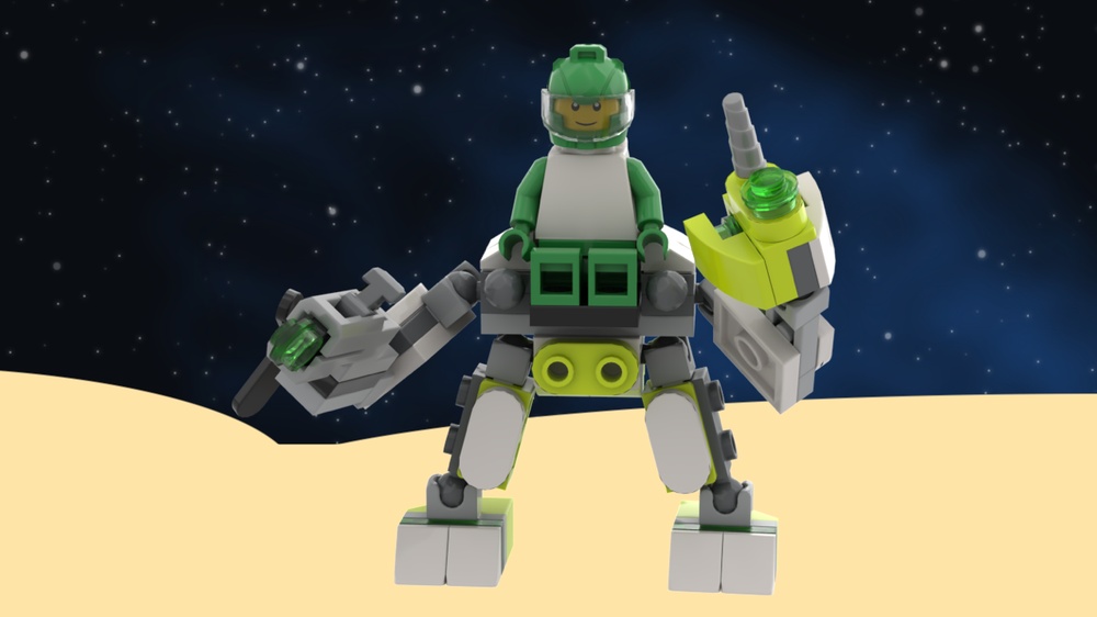 LEGO MOC Classic Space (Futuron maybe?): Radioactive Waste Mech (Z-Blob ...