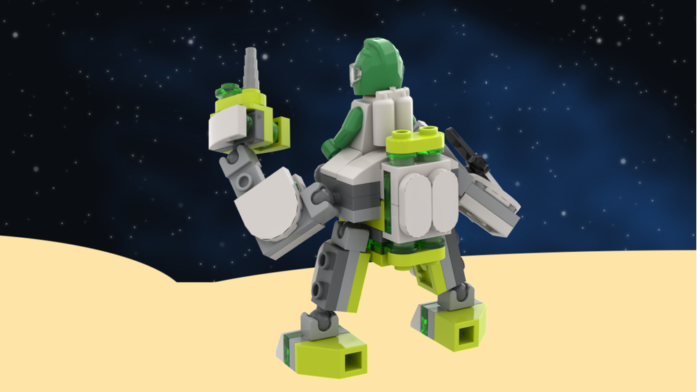LEGO MOC Classic Space (Futuron maybe?): Radioactive Waste Mech (Z-Blob ...