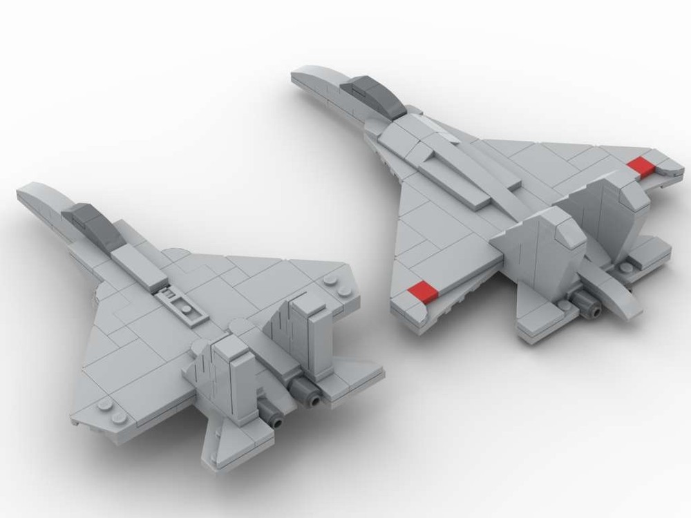 LEGO MOC F-15 and Su-27 at 1-110 scale by Vincent W | Rebrickable ...