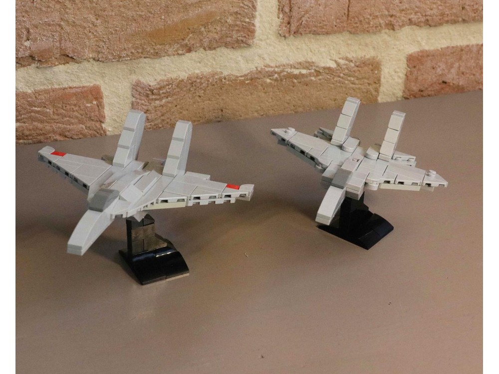LEGO MOC F-15 and Su-27 at 1-110 scale by Vincent W | Rebrickable ...