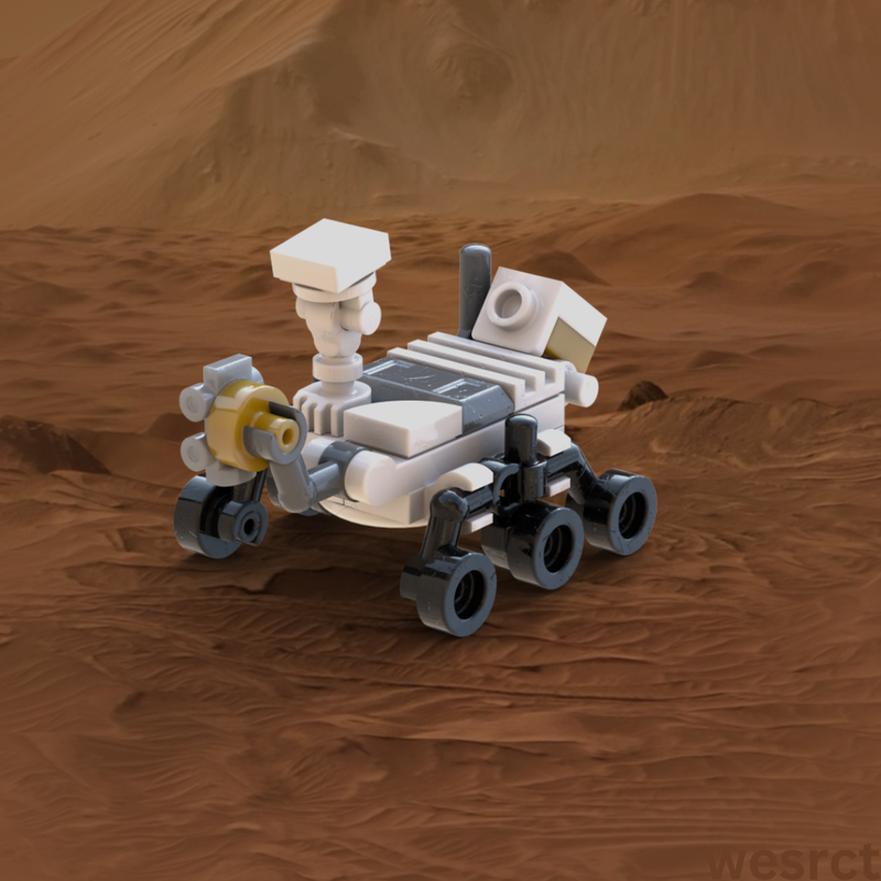LEGO MOC Curiosity Rover MOC | 32 parts, 5 colors | 1:110 by ...