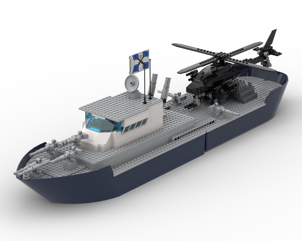 LEGO MOC Military Frigate by StarWarsLEGO12 | Rebrickable - Build with LEGO