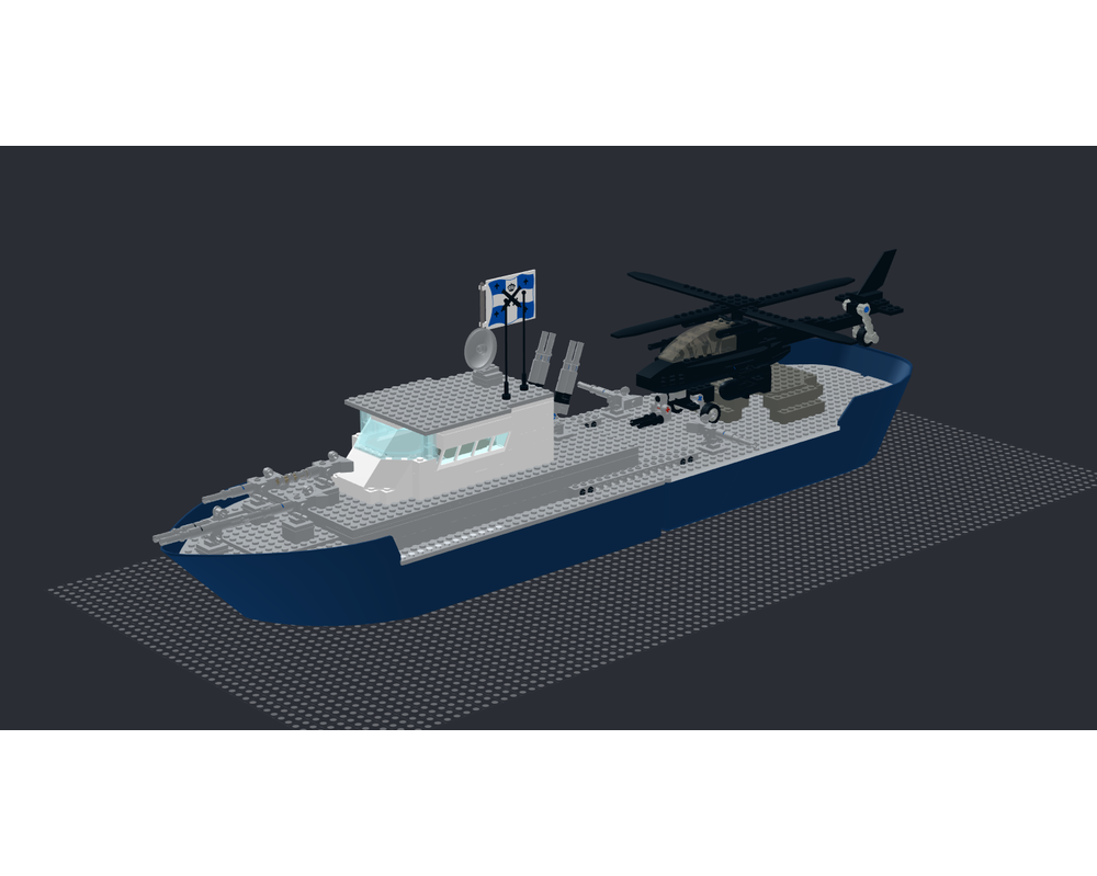 LEGO MOC Military Frigate by StarWarsLEGO12 | Rebrickable - Build with LEGO