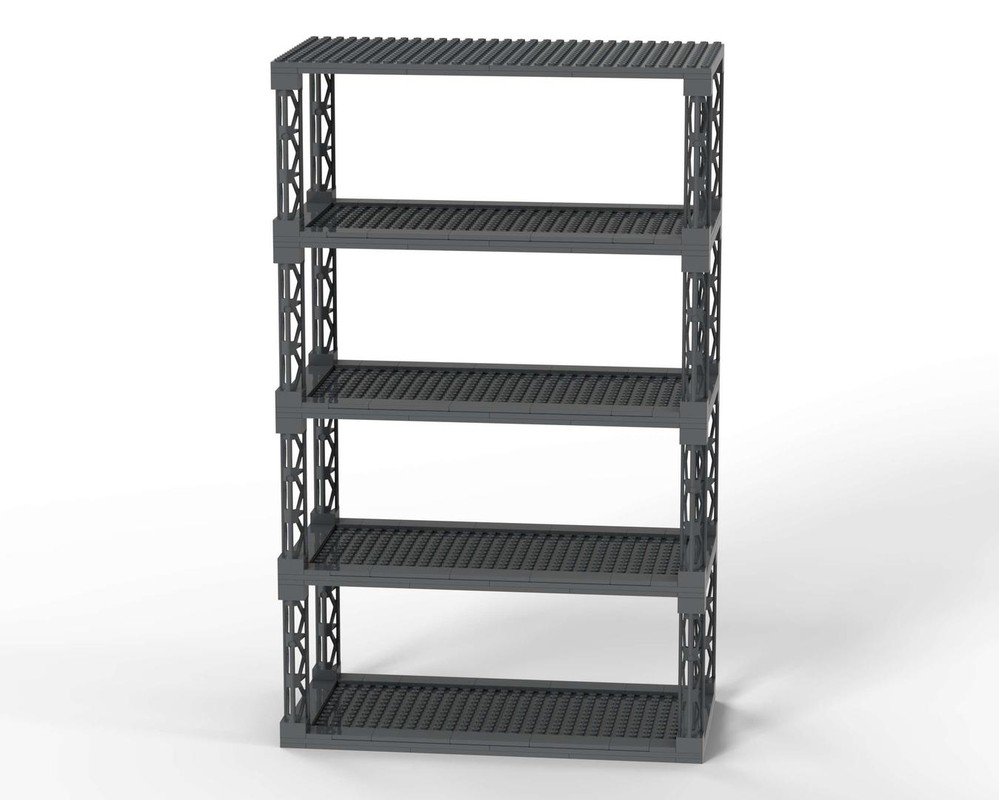 LEGO MOC Simple 4-floor stand with tile borders on base 16x32 by ...