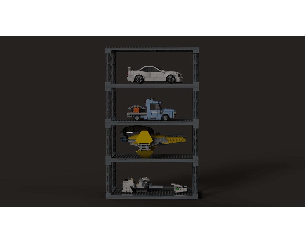 LEGO MOC Simple 4-floor stand with tile borders on base 16x32 by ...