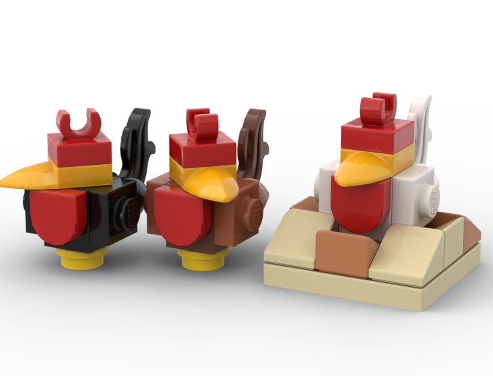 LEGO MOC Chickens by RapidCheetah | Rebrickable - Build with LEGO