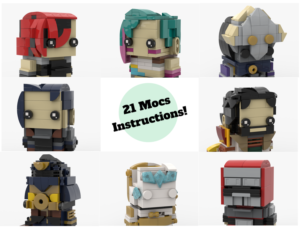 LEGO MOC The Battle of Piltover Arcane BrickHeadz Collection by Gaski ...