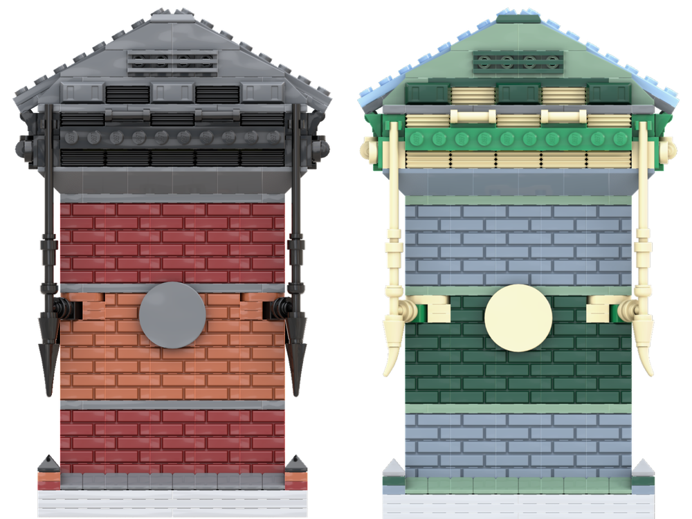 LEGO MOC Bridge Tower Alternates by Thomus_Bean | Rebrickable - Build ...